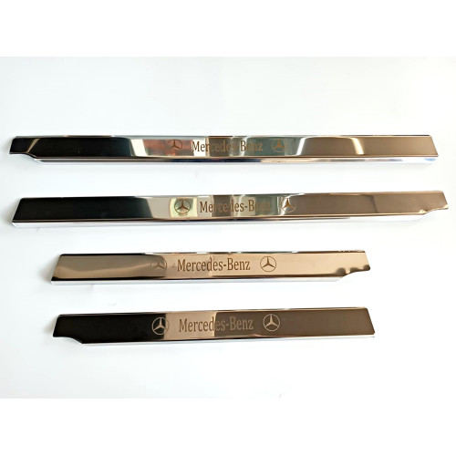 Mercedes W114 W115 Door sill chrome plates