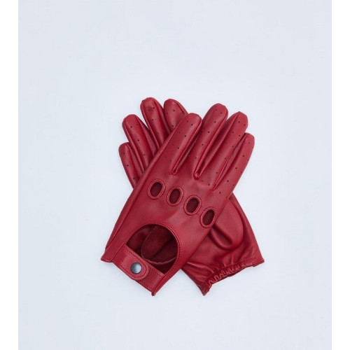 Driver leather glove Red
